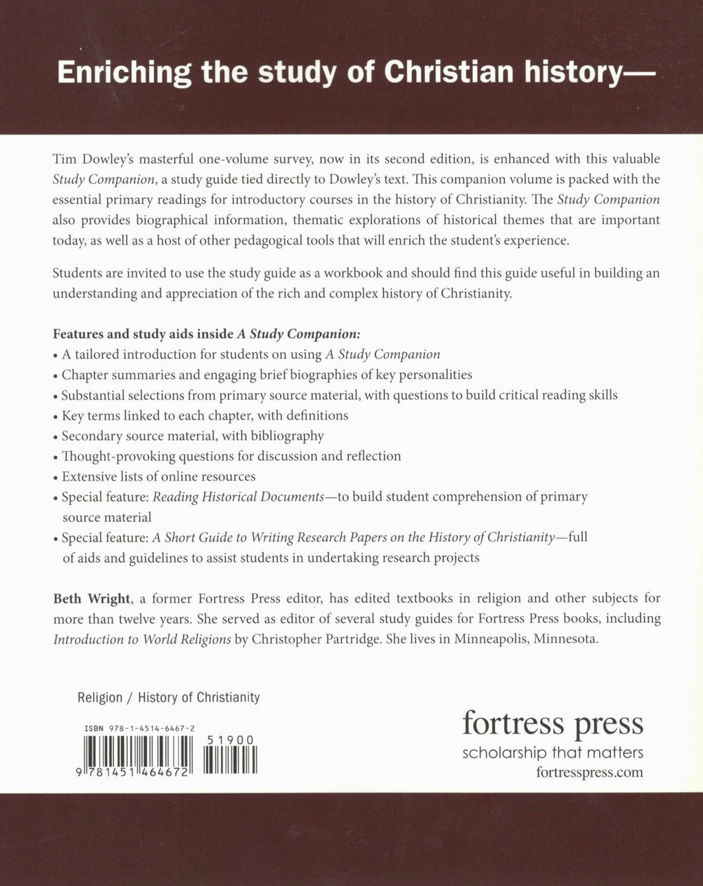 A Study Companion to Introduction to The History of Christianity (Seco ...