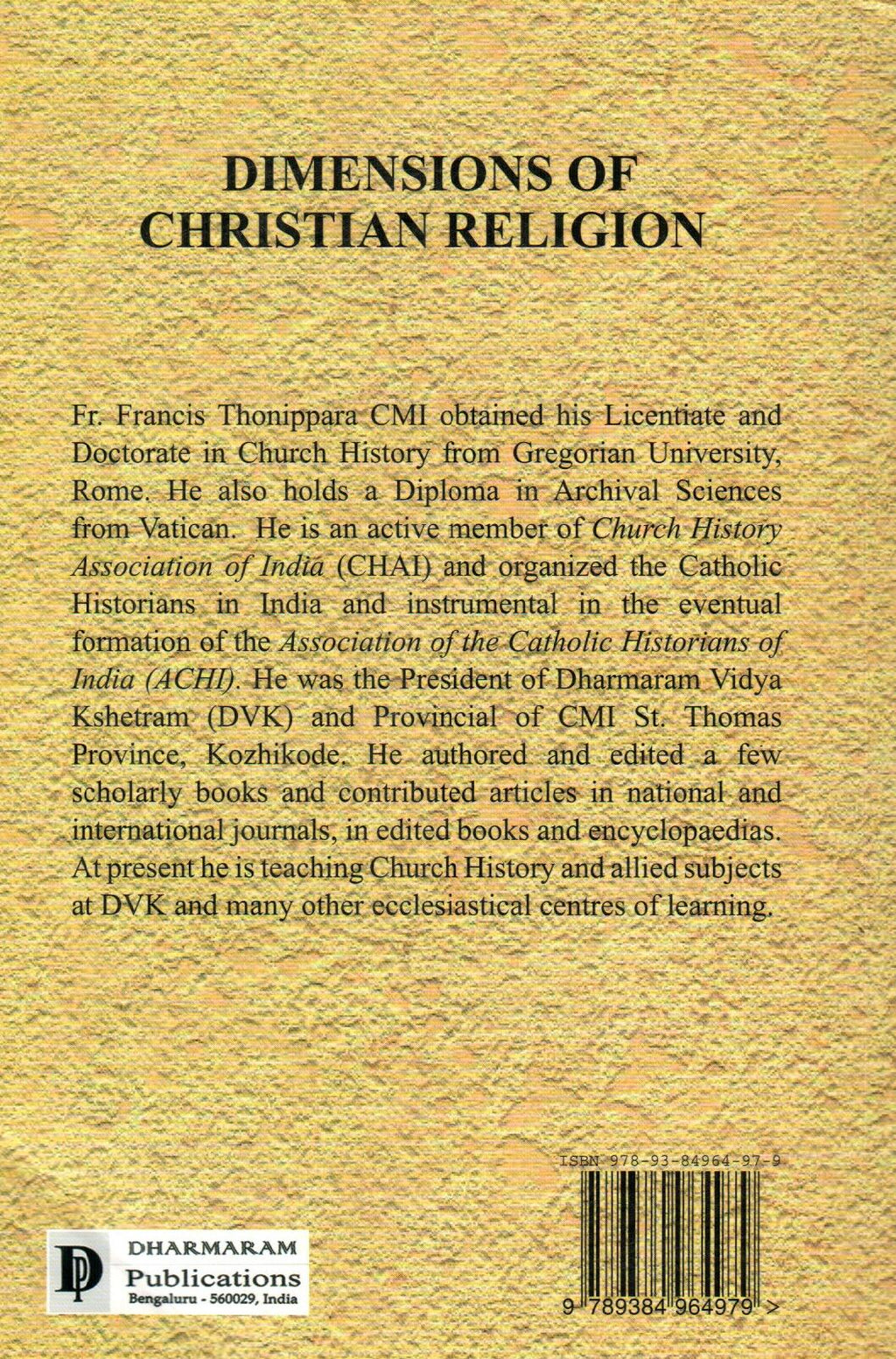 Dimensions of Christian Religion – St Pauls India