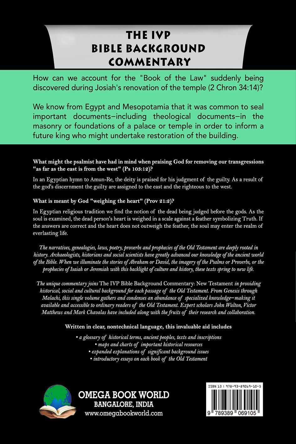 The IVP Bible Background Commentary - Old Testament – St Pauls India