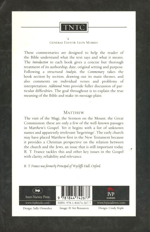 TNTC - Matthew (Vol. 1) – St Pauls India